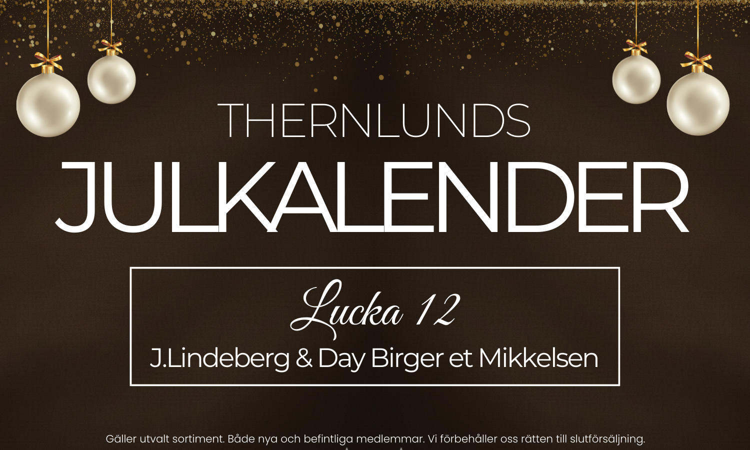 Lucka 12 - J.Lindeberg