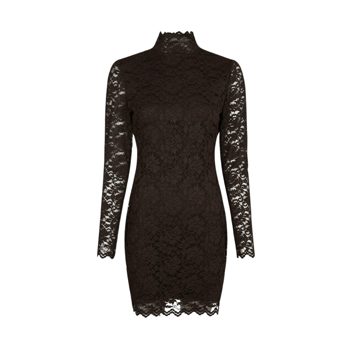 Lizette Laceflower Dress - Brown