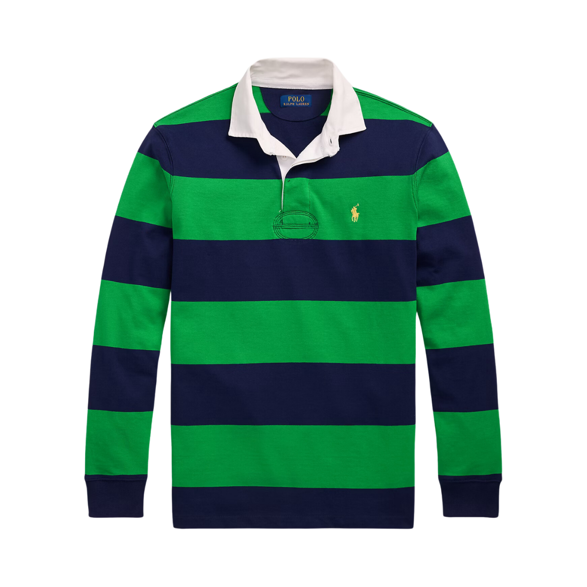 Long Sleeve Rugby - Newport Navy/Bright Clover